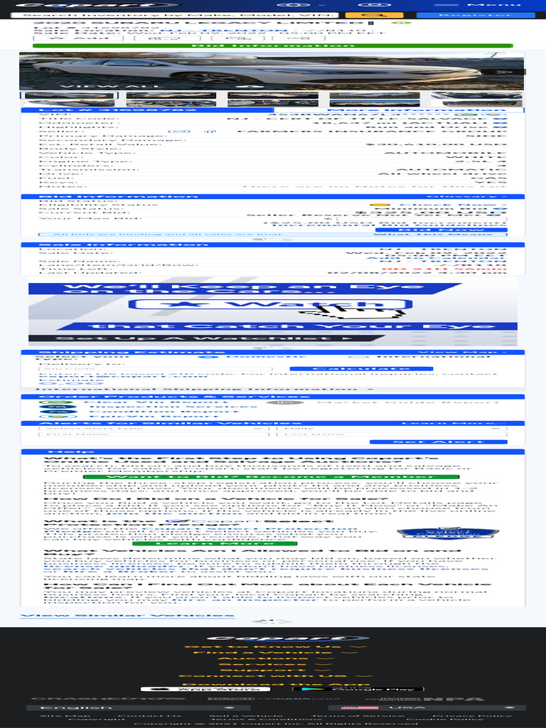 Copart USA - Online Live Vehicle Auctions - Bid & Win | PDF | Auction | Vehicles