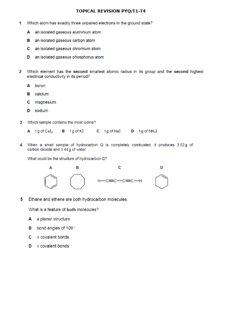 CHECKPOINT TEST T1-T4 | PDF
