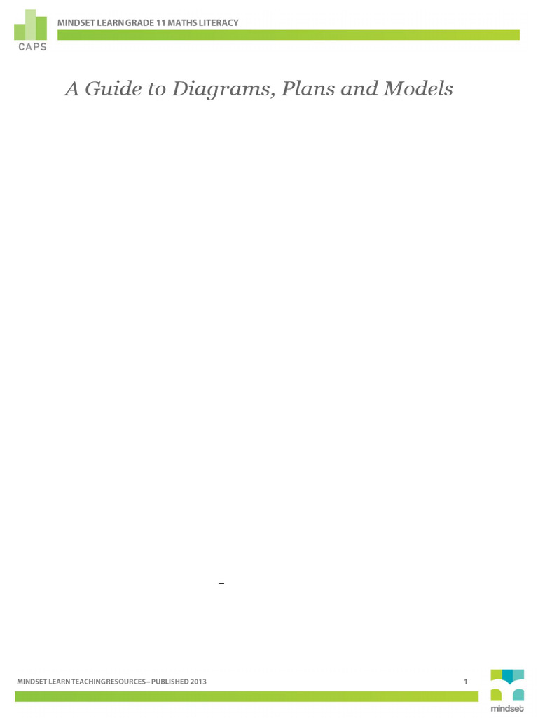 Maths Lit 11-3 A Guide To Diagrams, Plans and Models | PDF | Volume ...