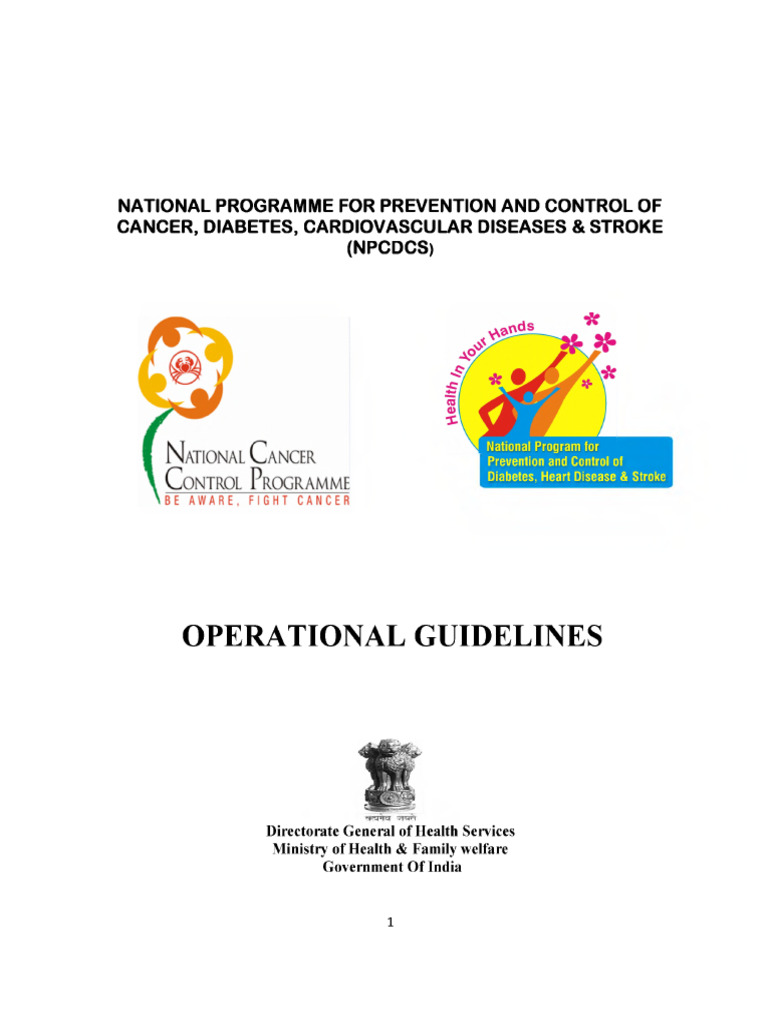 Operational Guideline Npc Dcs | PDF | Non Communicable Disease ...