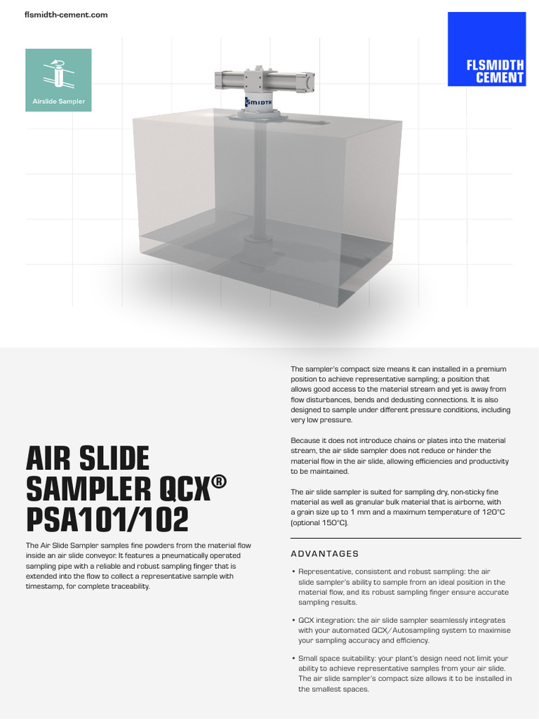 QCX PSA101-102 Air Slide Sampler | PDF