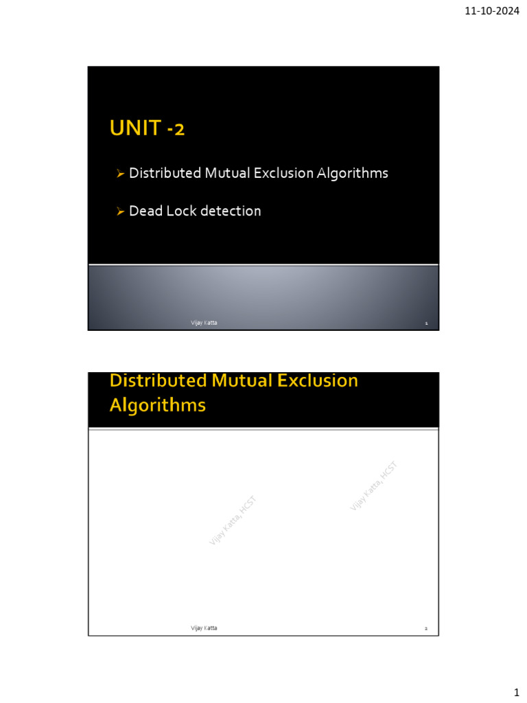 UNIT - 2 of Distrubuted System | PDF | Distributed Computing | Computer ...