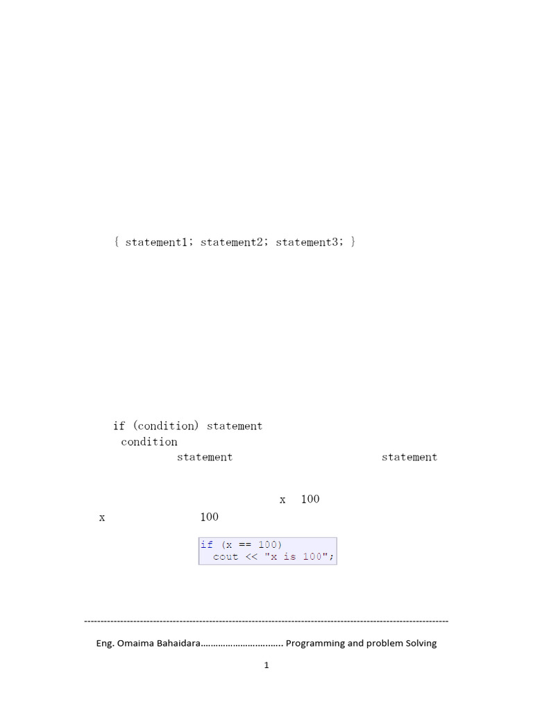 4programming And Problem Solving Pdf Control Flow Computer Science