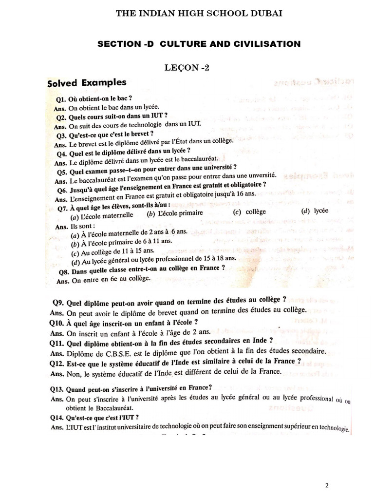 Grade 10 - Culture and Civilisation | PDF