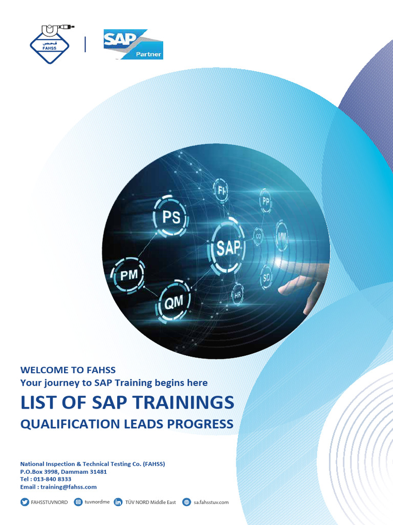 List of Sap Trainings | PDF | Cloud Computing | Analytics