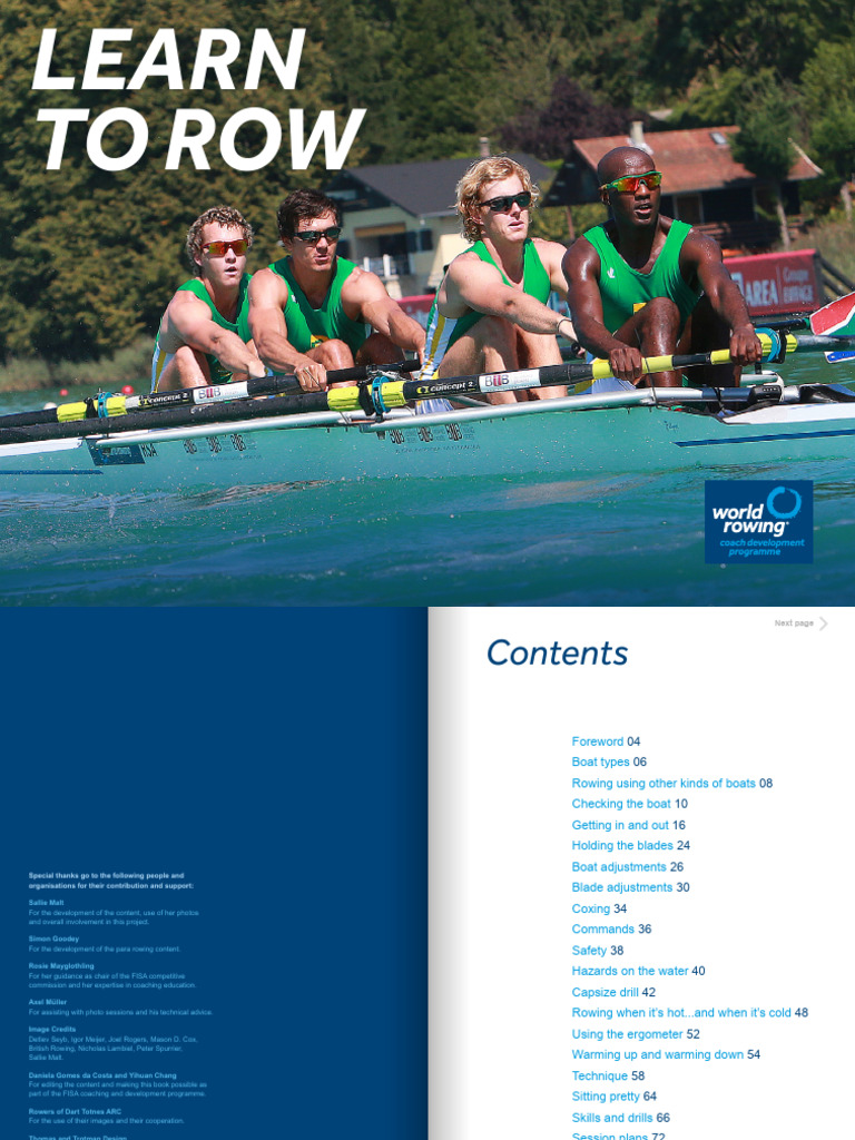 Learn To Row Booklet V2 | PDF | Rowing (Sport) | Rowing
