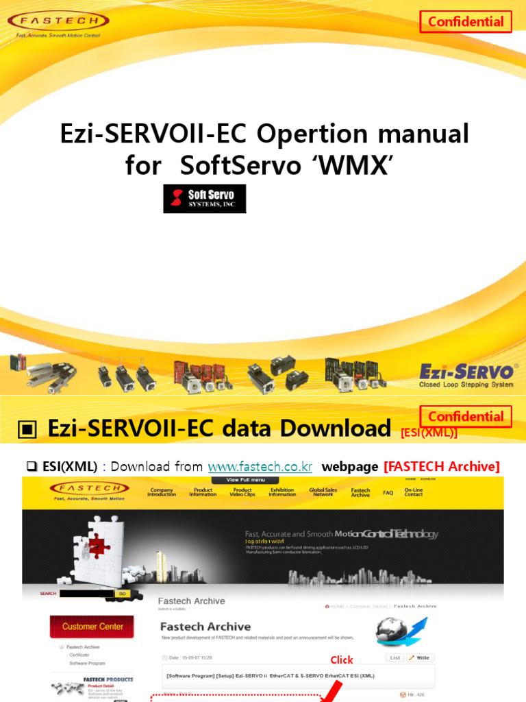 [Manual]_Ezi-SERVOII_EtherCAT_SoftServo_ENG160404 | PDF | Command Line Interface | Acceleration