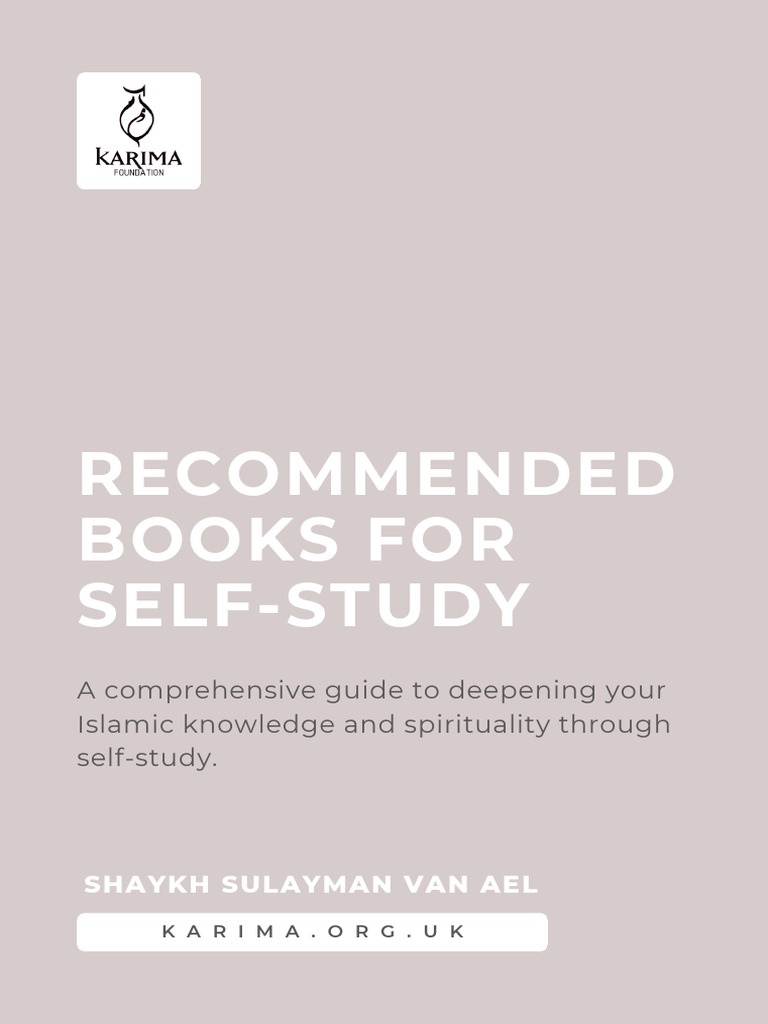 Recommended Books For Self-Study | PDF | Hadith | Islamic Ethics