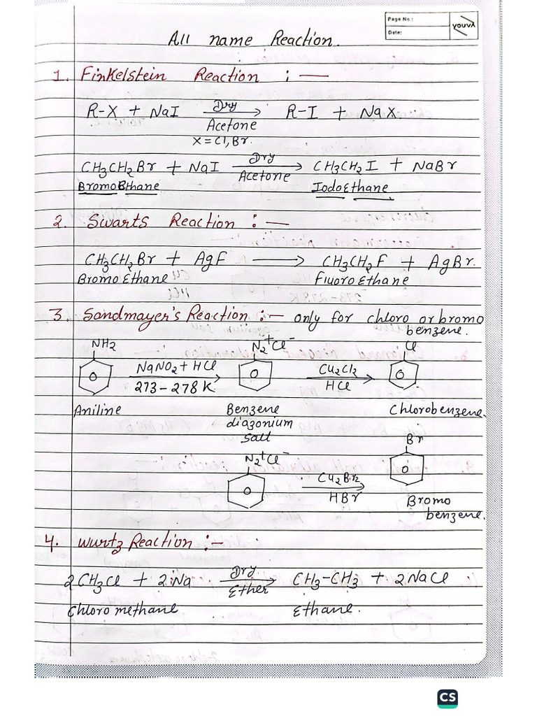 All Organic Name Reaction | PDF