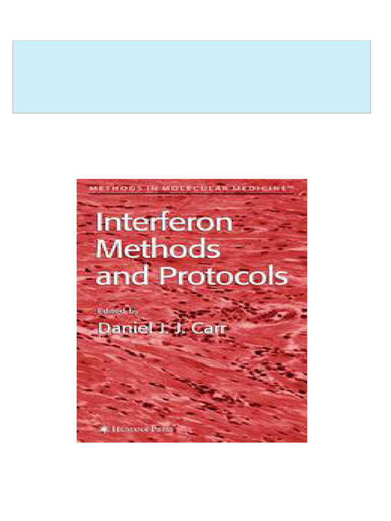 Instant Download Interferon Methods And Protocols 1st Edition Katie R
