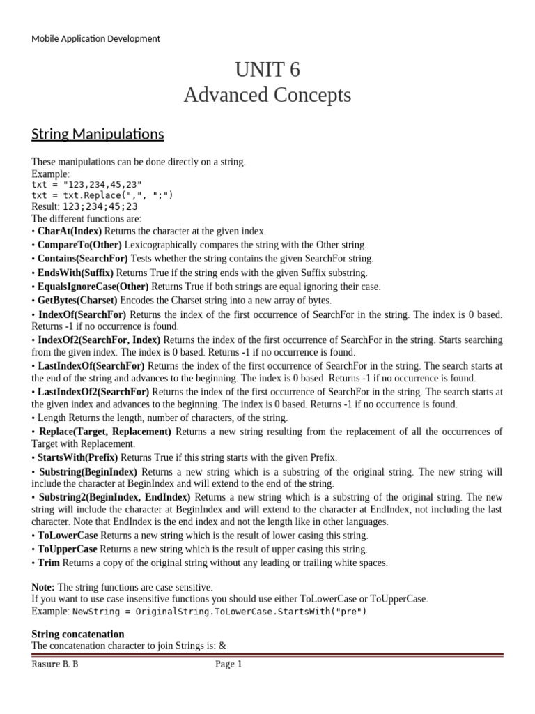 Unit 6-MAD | PDF | Computer File | String (Computer Science)