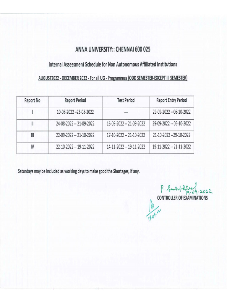 Anna Univ Nov/Dec 2022 Exam Schedule | PDF | Engineering | Mechanical ...