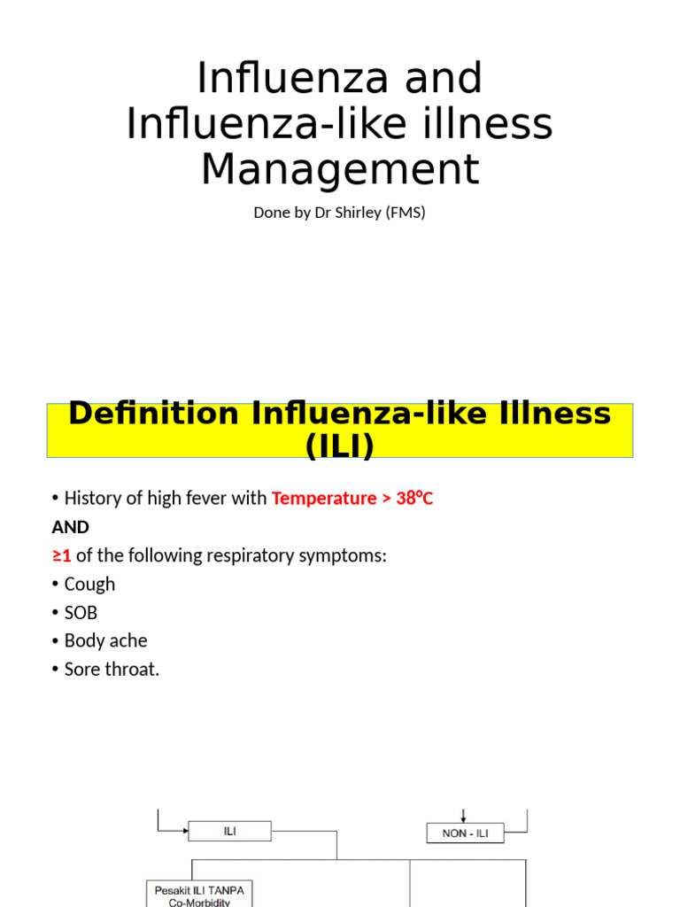 Influenza and Influenza Like Illness Management | PDF
