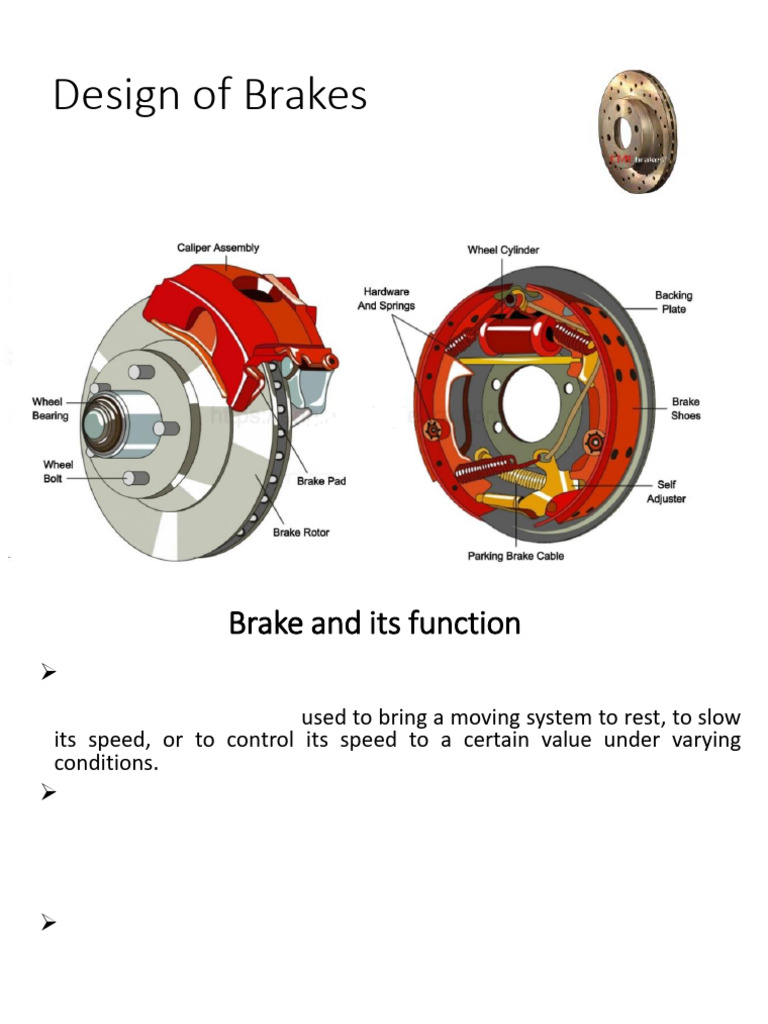 BRAKE Design PPT Final Oct 24 | PDF | Brake | Lever