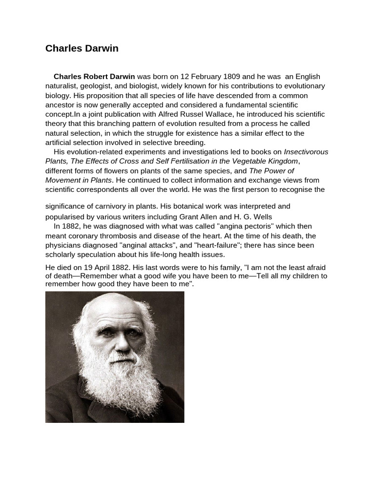 Charles Darwin | PDF