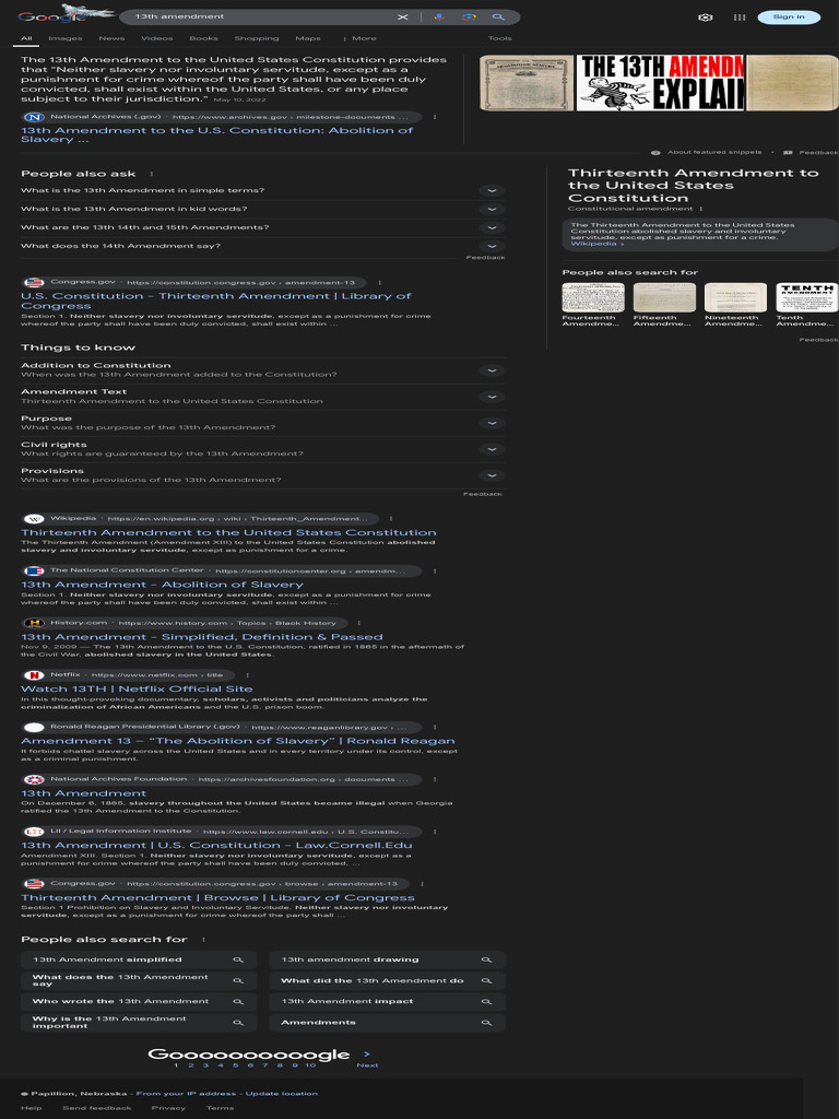 13th Amendment - Google Search | PDF | Thirteenth Amendment To The ...