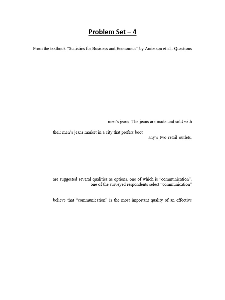 Problem Sheet 4 | PDF | Sampling (Statistics) | Statistical Theory Problem Sheet 4 | PDF | Sampling (Statistics) | Statistical Theory