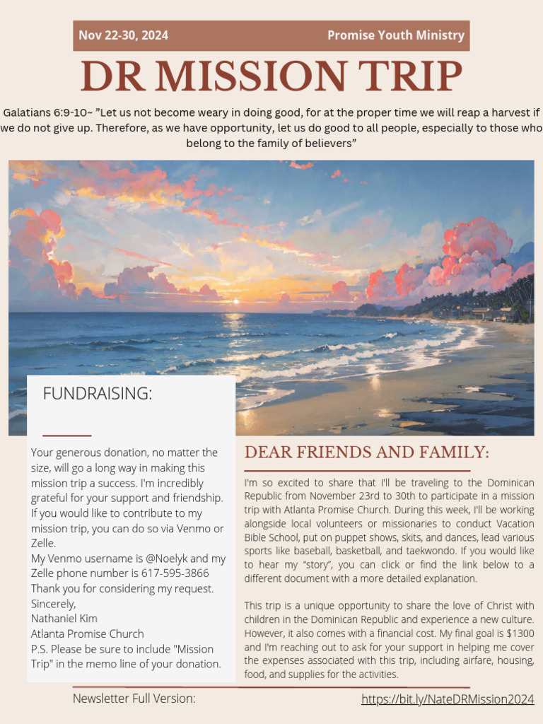 PYM 2024 DR Mission Trip - 20241110 PDF | PDF