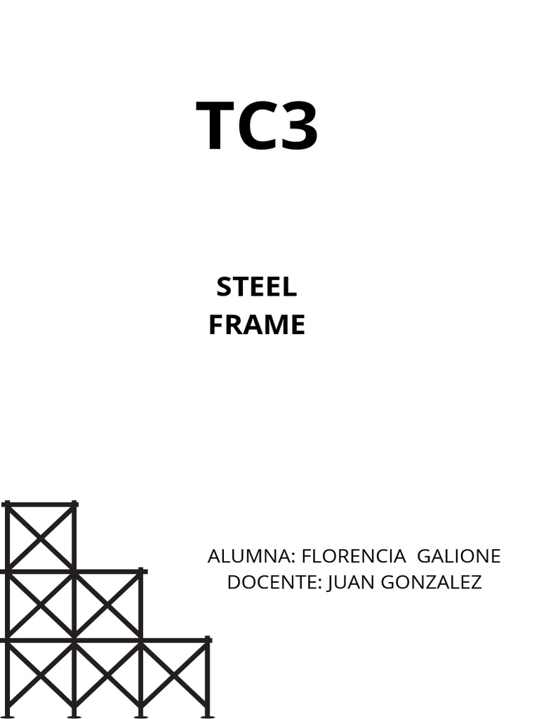 TC3 - TP STEEL Frame | PDF | Ingeniería estructural | Carpintería