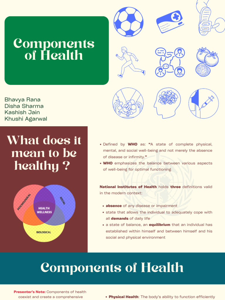 Components of Health (1) | PDF | Cardiovascular Diseases | Mental Health
