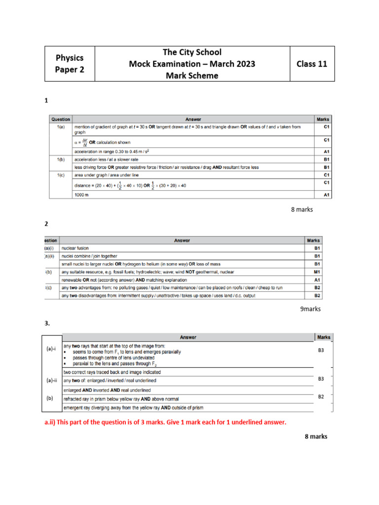 Physics P2 11 MS Revised 2 | PDF