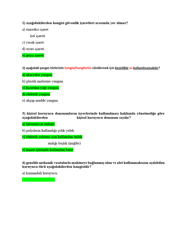 ISG Vize Soruları | PDF