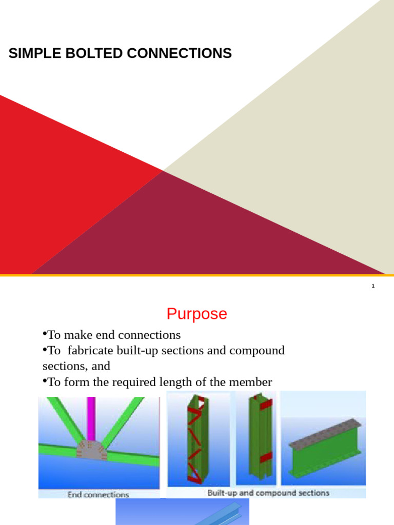 02 BoltedConnections | PDF | Screw | Rivet