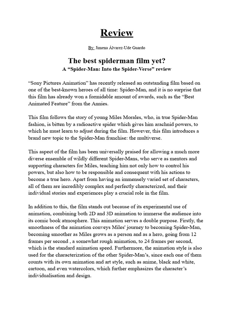 Review Jimena Álvarez-Ude Guardo 1ºY | PDF