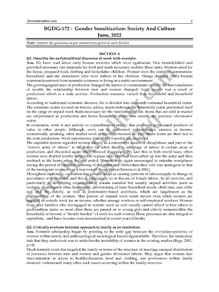 BGDG 172 e Qus PPR June 22 | PDF