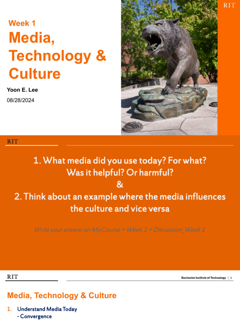1.01 Media Tech and Culture | PDF | Mass Media | Communication