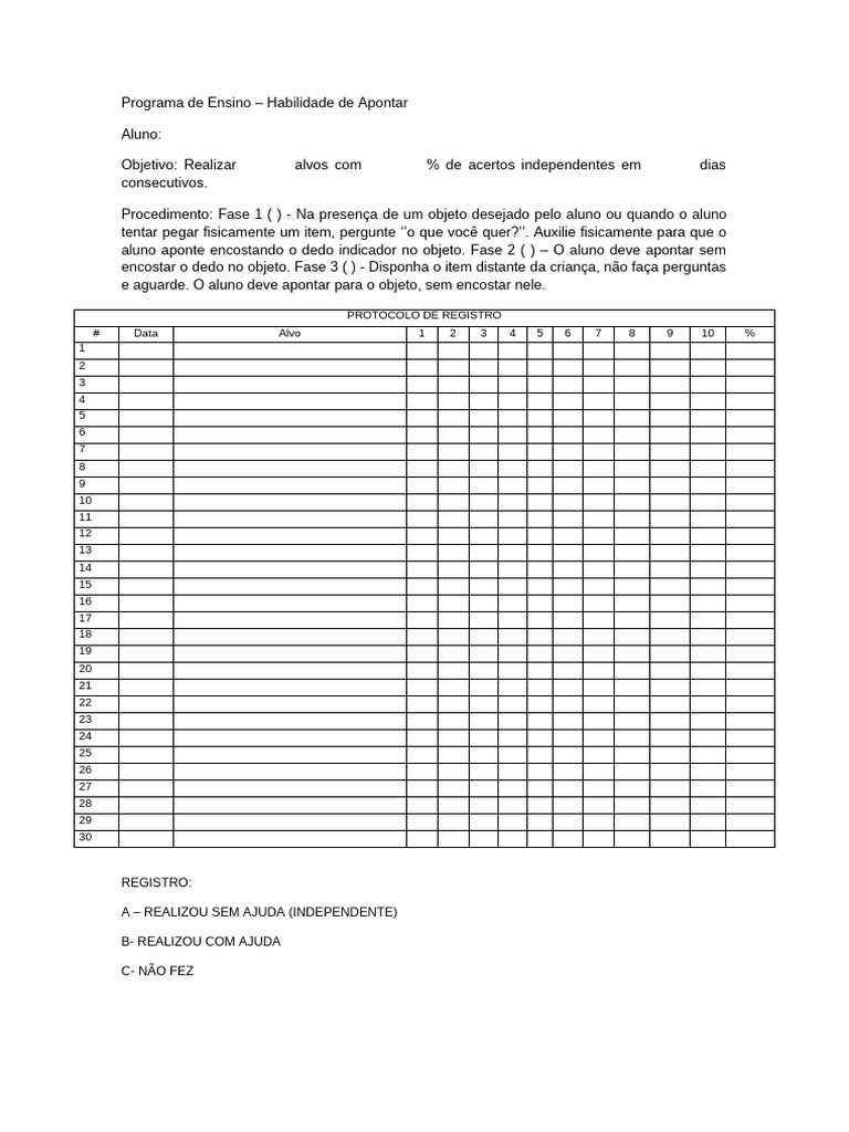 Programa de Ensino Apontar | PDF