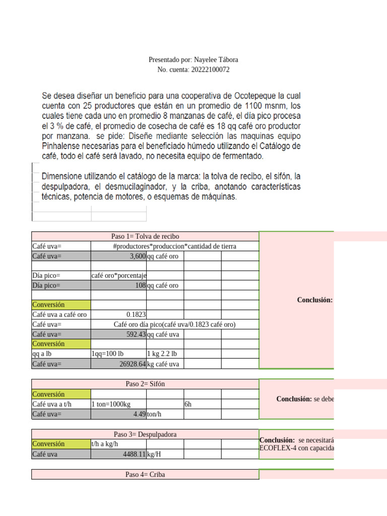 Beneficiado HÃºmedo-Nayelee TÃ¡bora | PDF