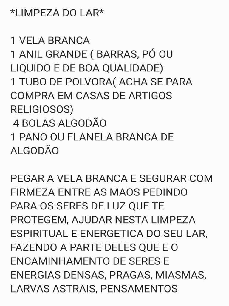 Limpeza do lar | PDF