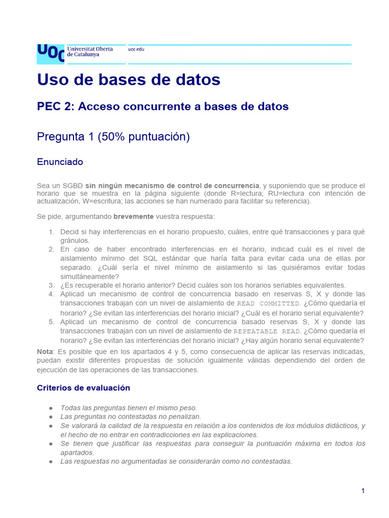 Pac2 20201 Sol | PDF | SQL | Bases de datos