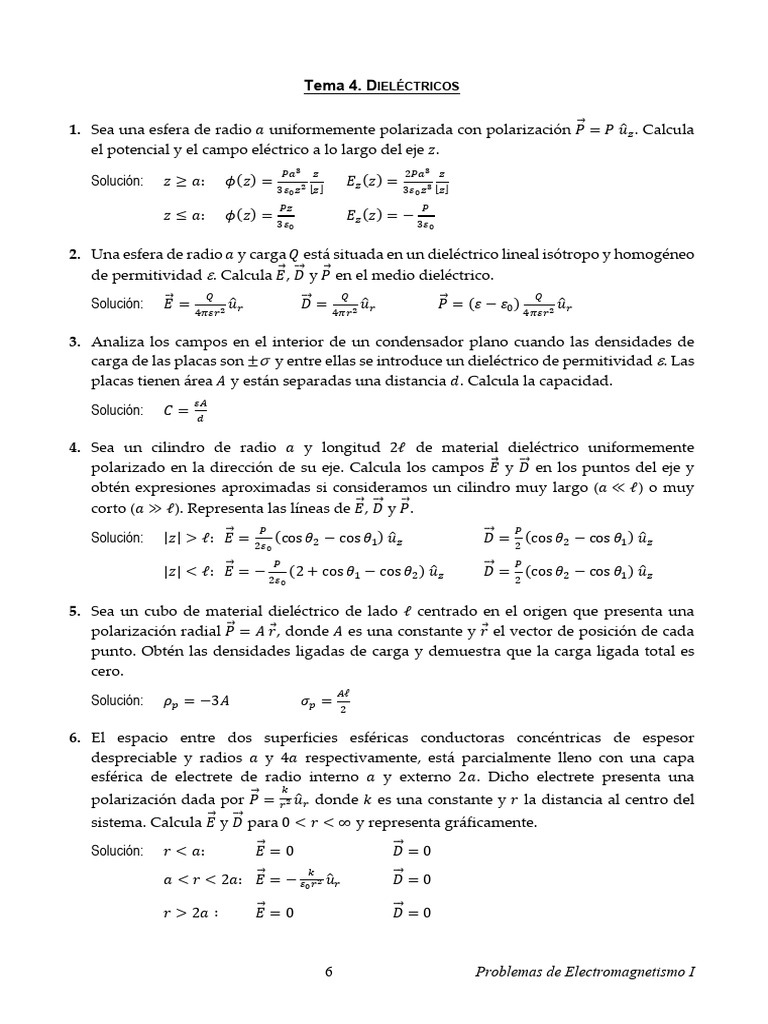 tema_4_problemas | PDF | Capacidad | Permisividad