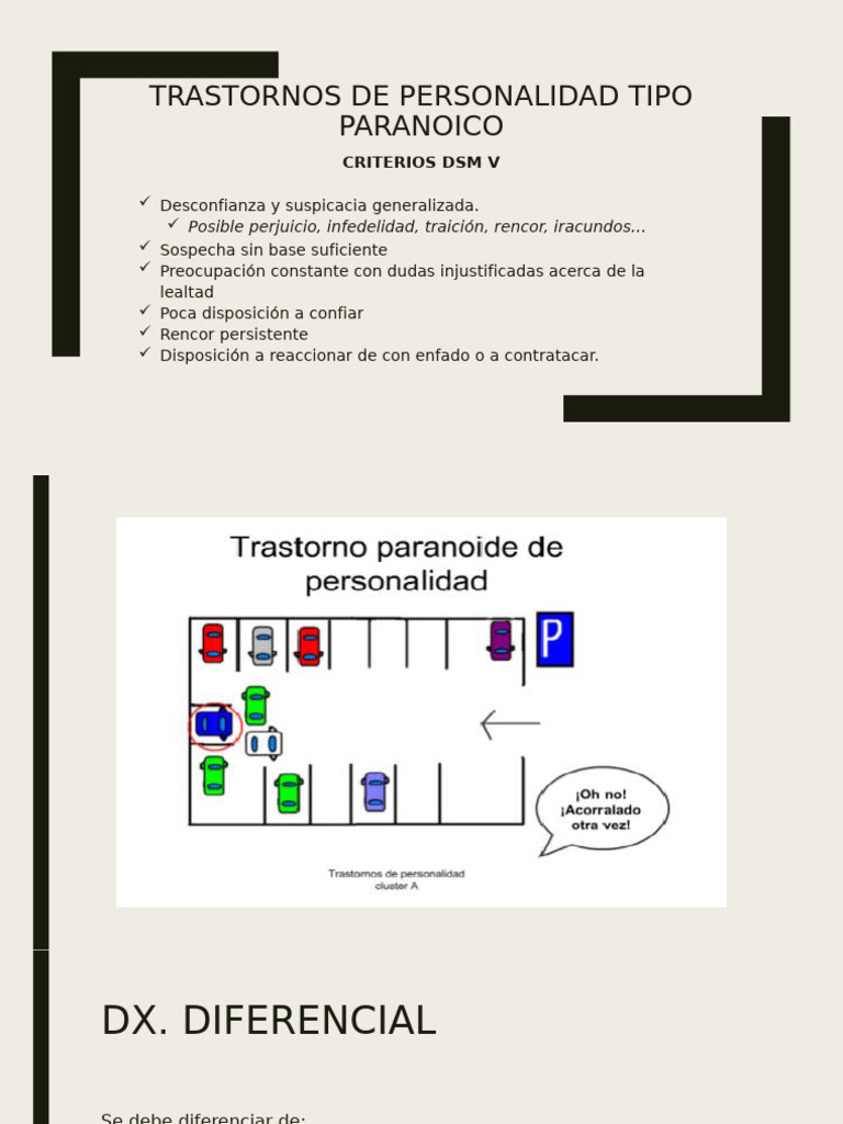 TRASTORNOS DE PERSONALIDAD TIPO PARANOICO | PDF