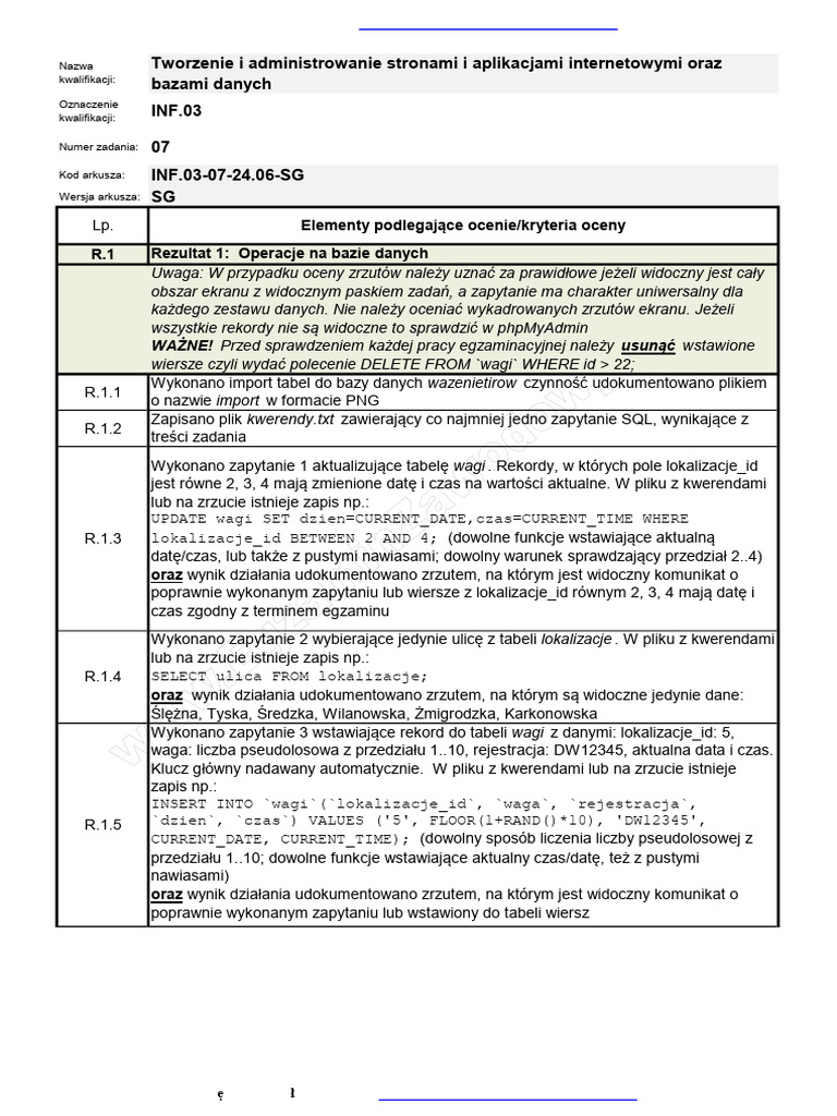 Inf3 cz24 Klucz7 | PDF