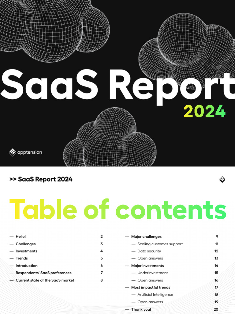 2024 SaaS Report Apptension | PDF | Software As A Service | Computer ...
