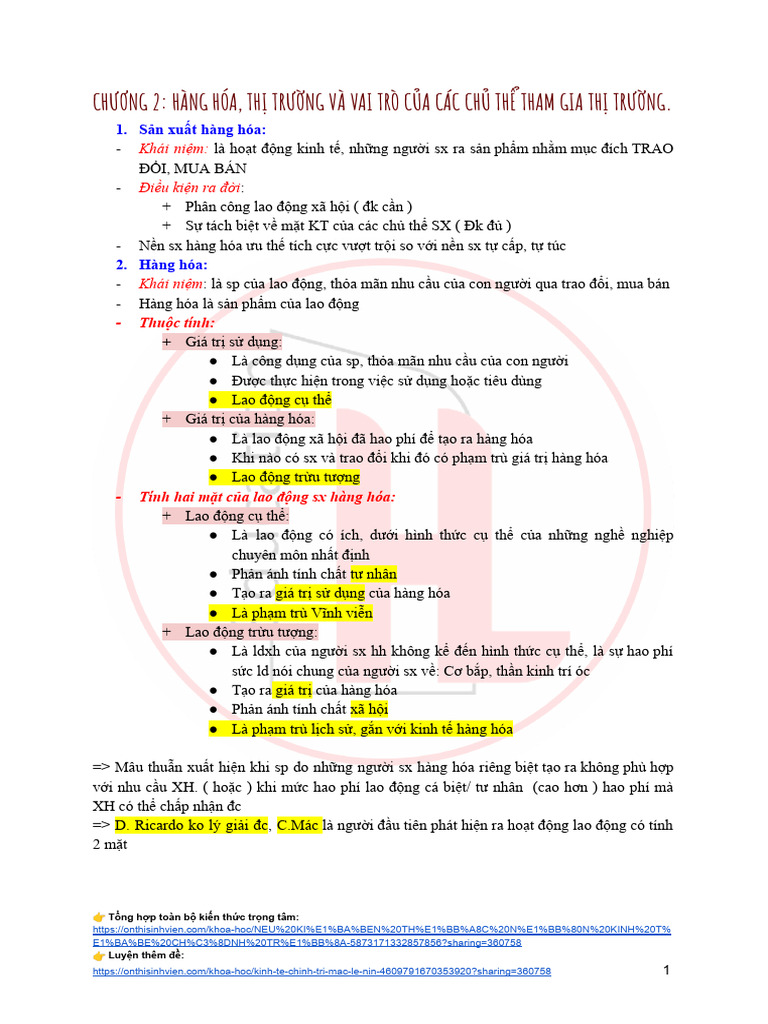 Ôn Thi KTCT Mác Lênin OTSV | PDF