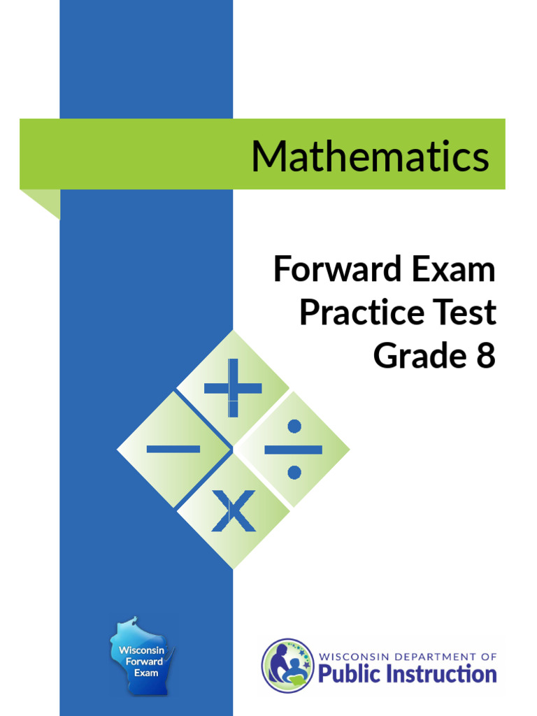 Forward Math Practice Test Grade 8 | PDF | Numbers | Exponentiation