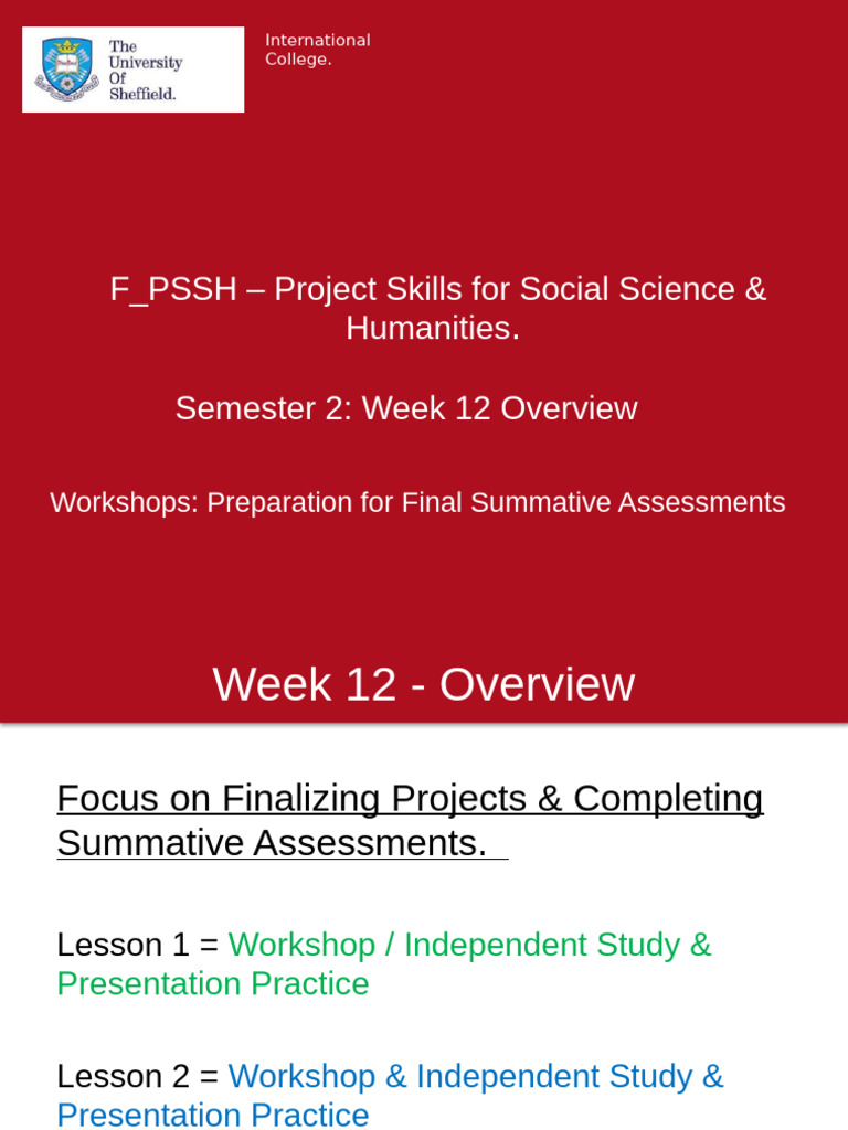 Semester 2 Week 12 Mini Overview Powerpoint | PDF