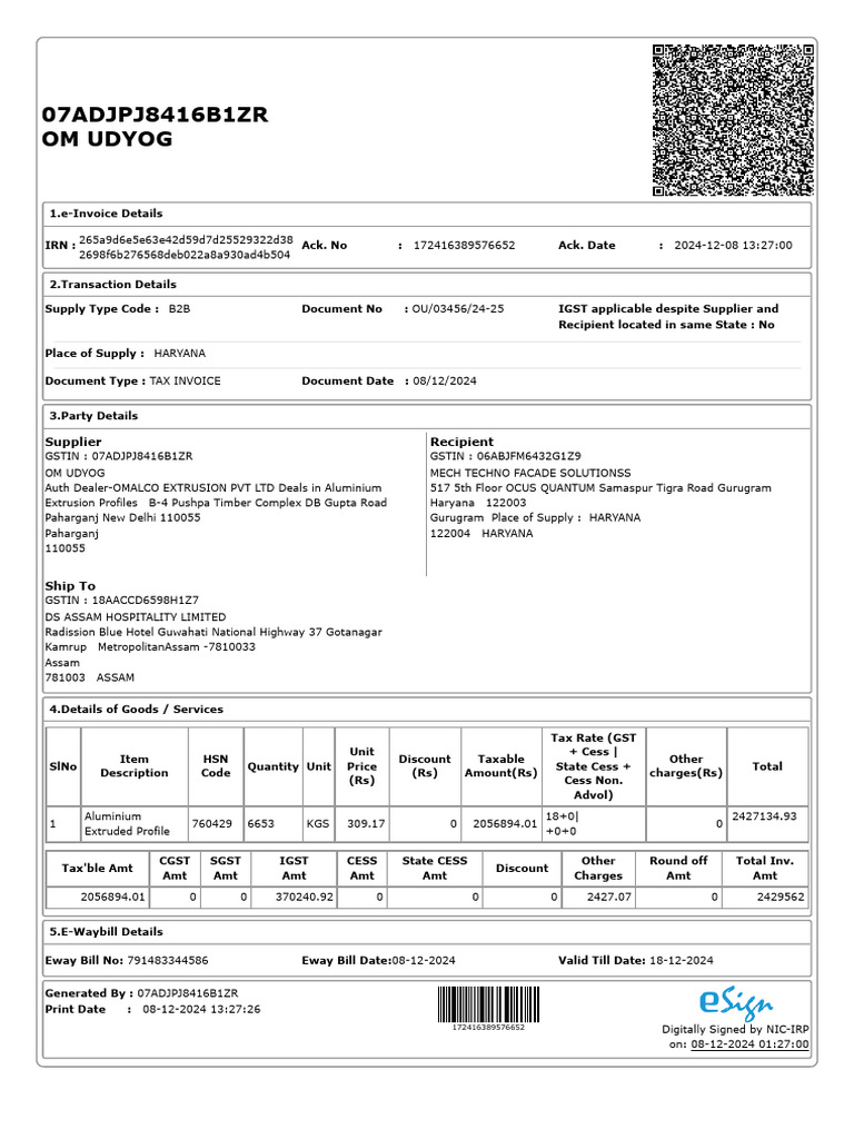 E INVOICE | PDF | Sales | Public Finance