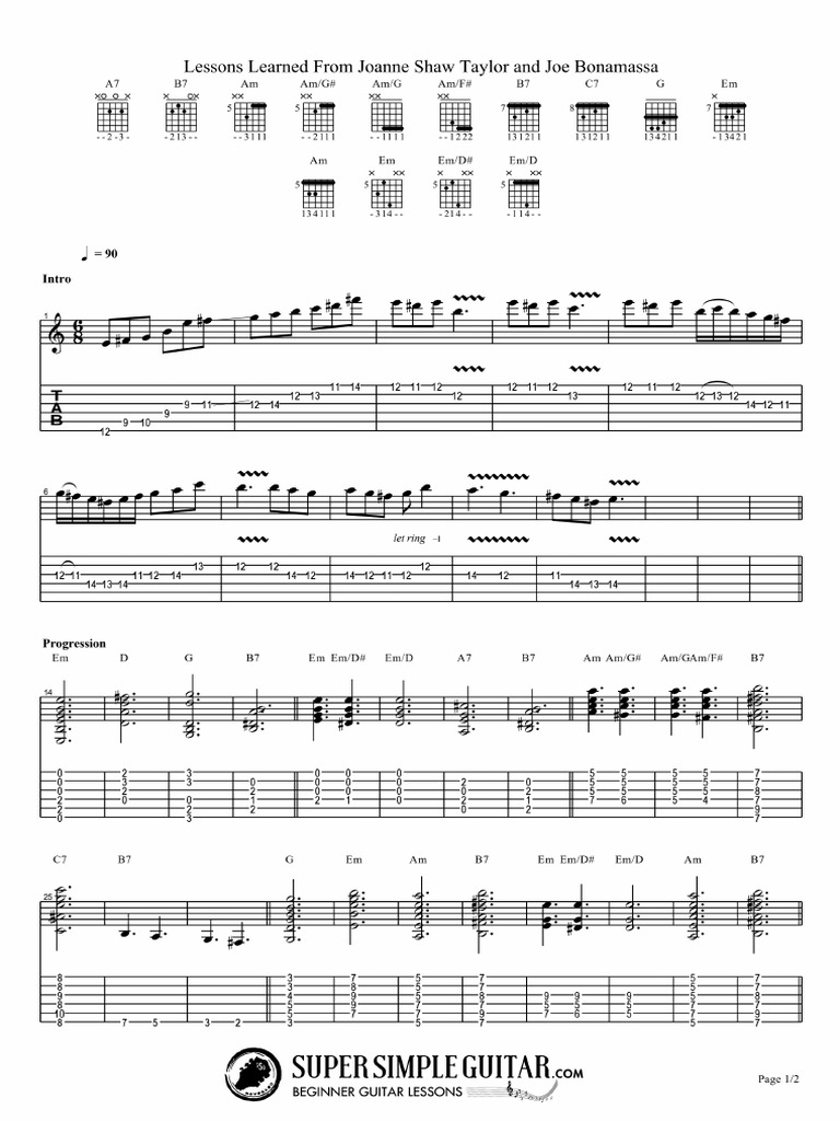 Shaw Bonamassa - Tab | PDF