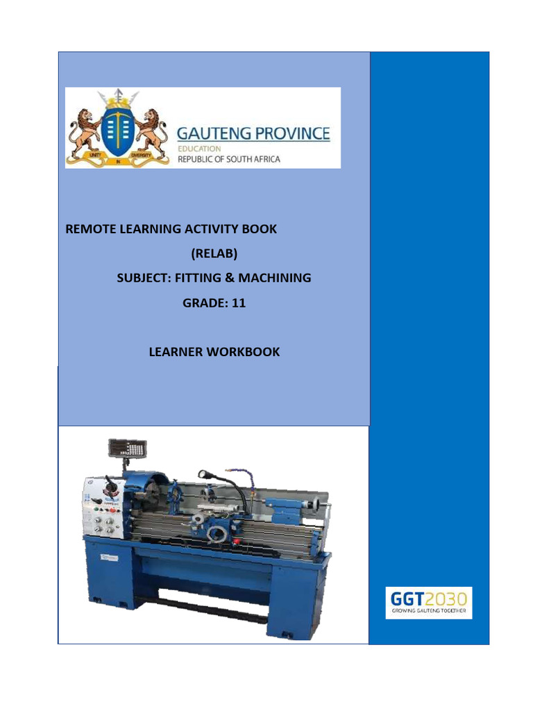 Grade 11 Fitting & Machining Workbook | PDF | Screw | Pump