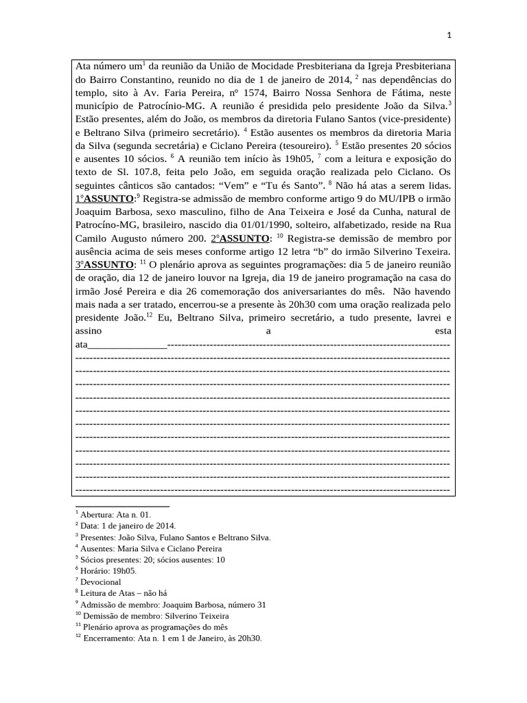 Modelo de Ata Eletronica | PDF