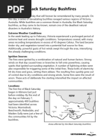 Black Saturday Bushfires: Causes & Impact | PDF | Wildfire | Hazards
