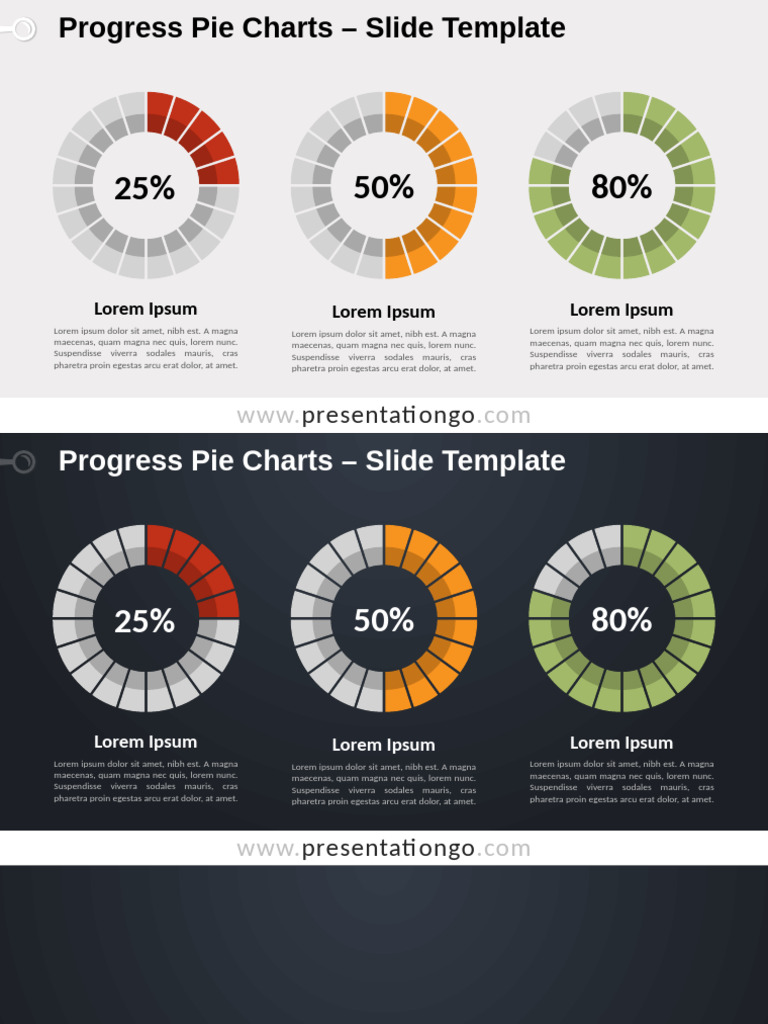 2 0573 Progress Pie Charts PGo 16 9 | PDF