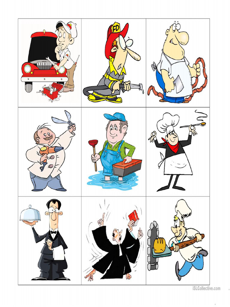 Jeu de Memoire Metiers Et Professions | PDF