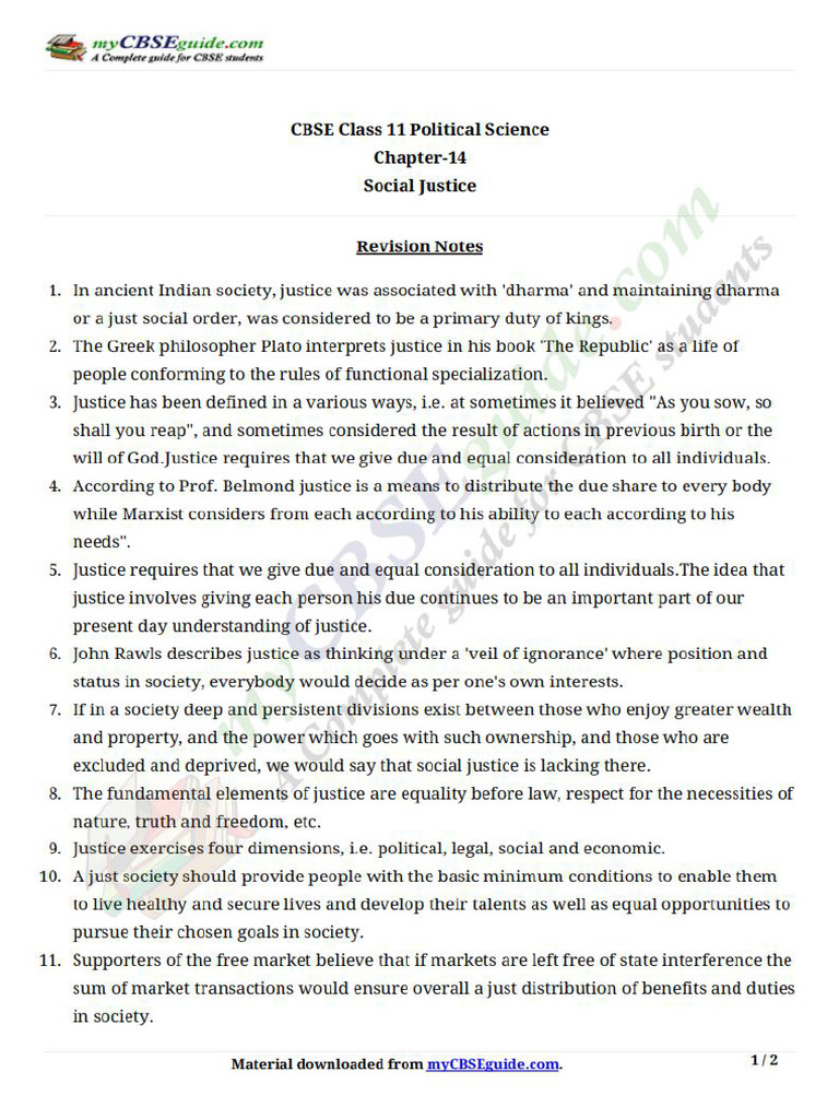 11 Pol Science b2 Ch14 | PDF