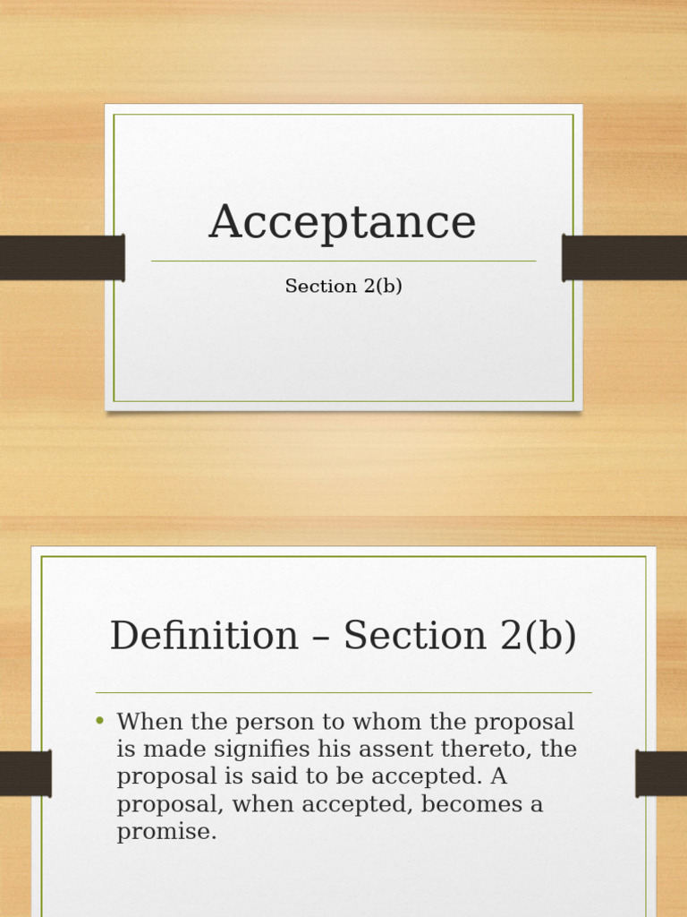 03 Acceptance | PDF | Offer And Acceptance | Common Law